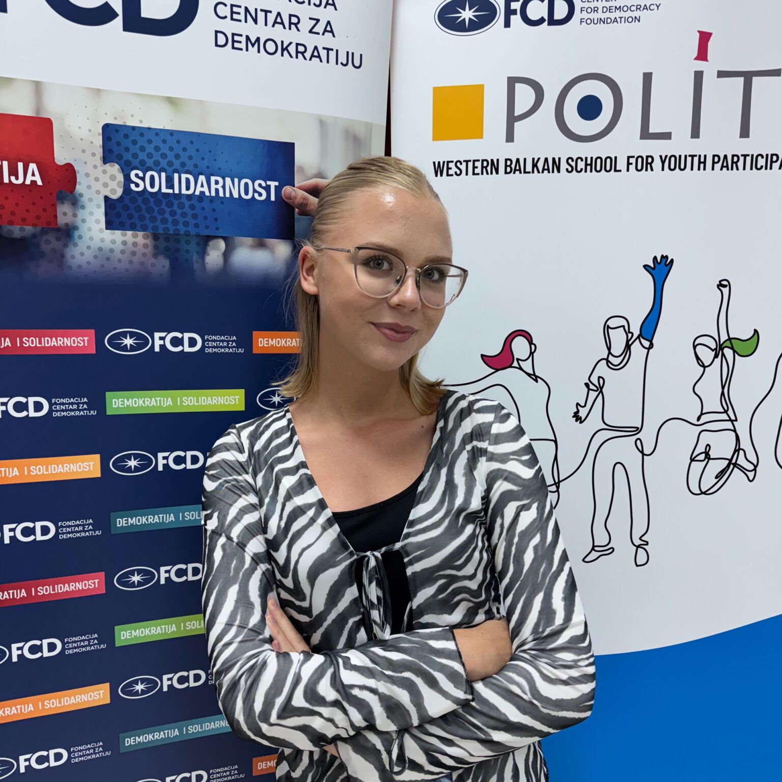 Emina Odobašić from Zenica (BiH) on a Regional Youth Internship at CDF ...